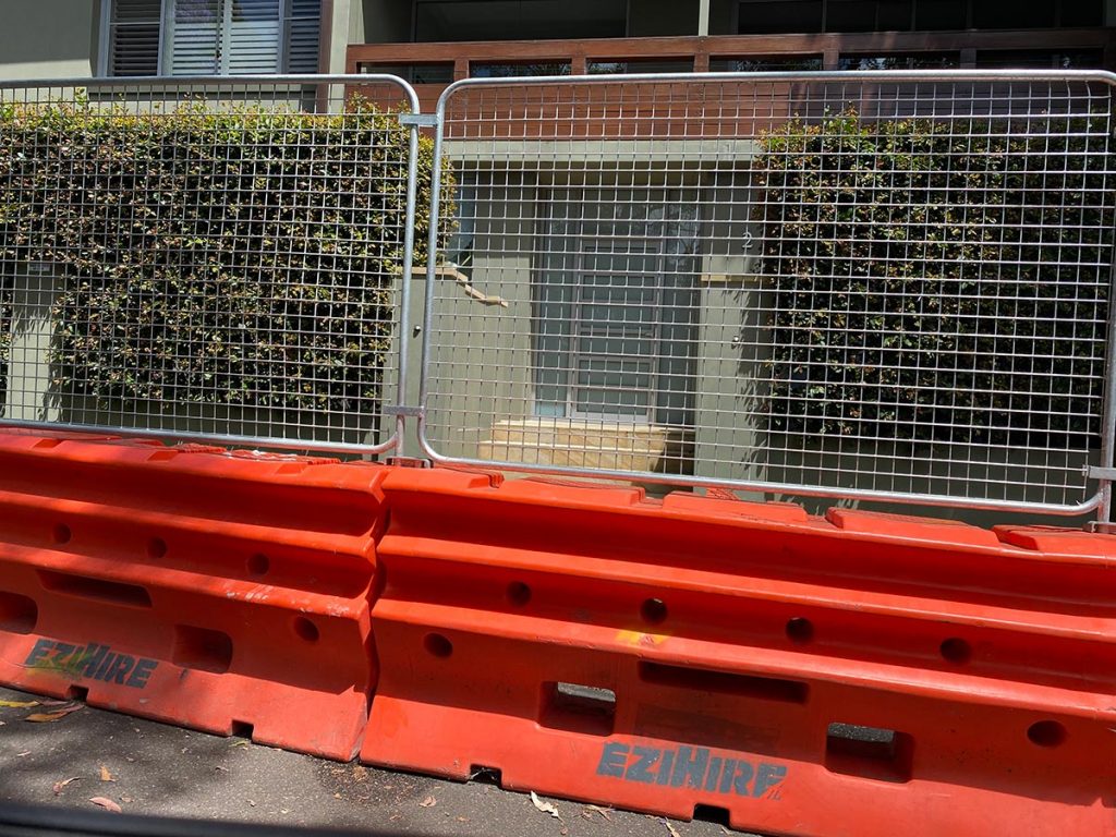 Armorzone 2 metre water filled crash barrier – EZI Hire Solutions Sydney