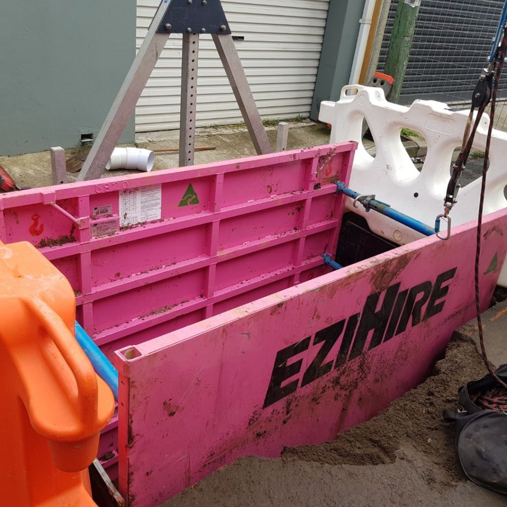 Light-duty aluminium shoring boxes – EZI Hire Solutions Sydney