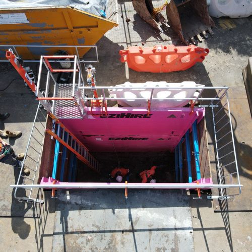 Heavy-duty aluminium shoring boxes – EZI Hire Solutions Sydney