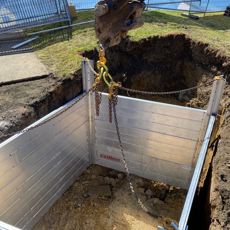 Modular aluminium panel system shoring boxes (MAPS) – EZI Hire ...